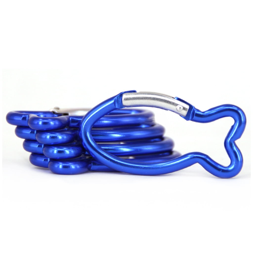 Ciwanning Locking Carabiner Hook Hiking Clip with Spring Lock Aluminum ...