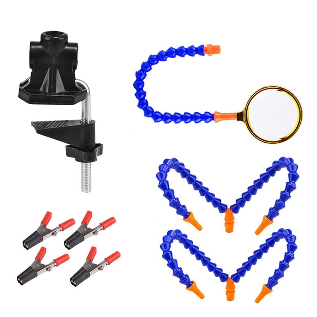 Ciwanning Magnifier Flexible Soldering Hand Vise Table Clamp with ...
