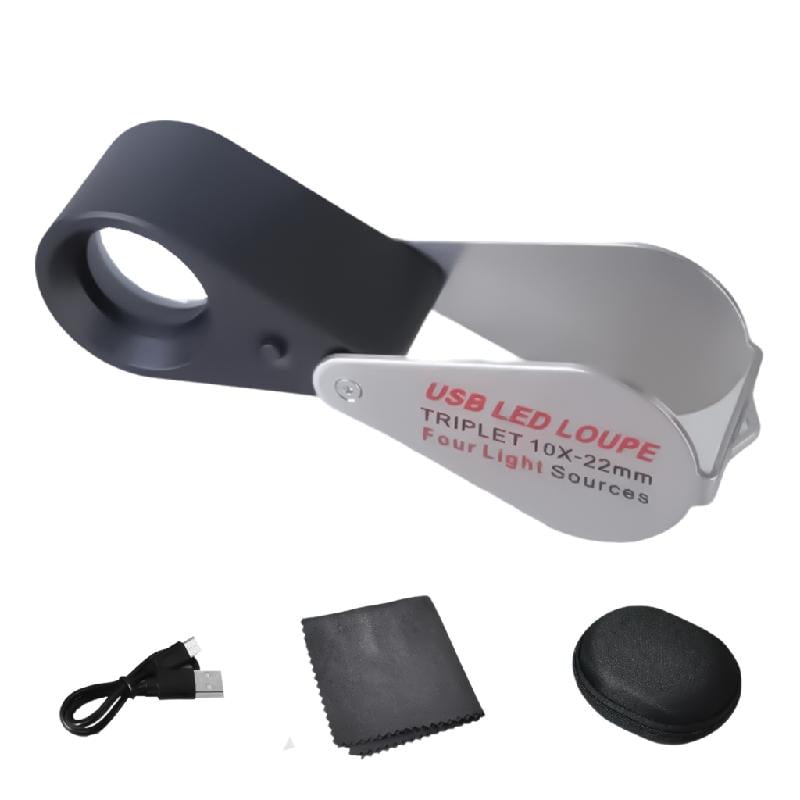 Ciwanning Magnifier Glass 10X/20X/30X Loupe Magnifier Lens Inspection ...
