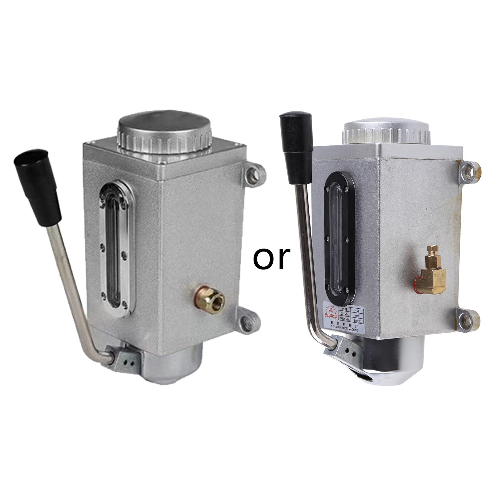 Ciwanning Manual Lubricating Oil Pump 1L 4mm Double Outlet Port Oiler ...