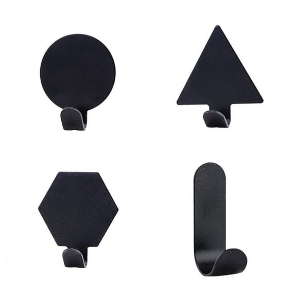 Ciwanning Metal Geometry Art Household Robe Coat Wall Hook 4pcs/set ...