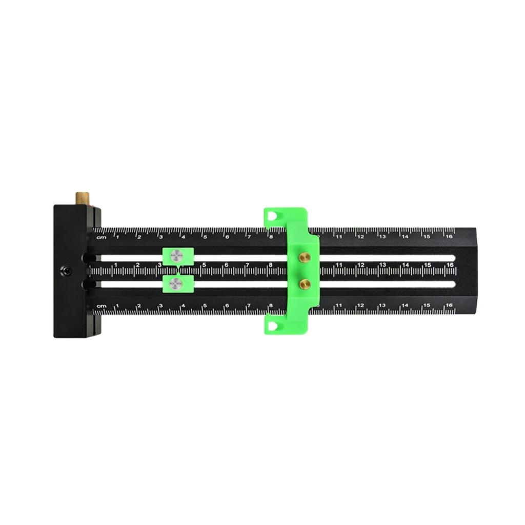 Ciwanning Metric/Inch Aluminum Limit Ruler T Shape Marking Gauge Double ...