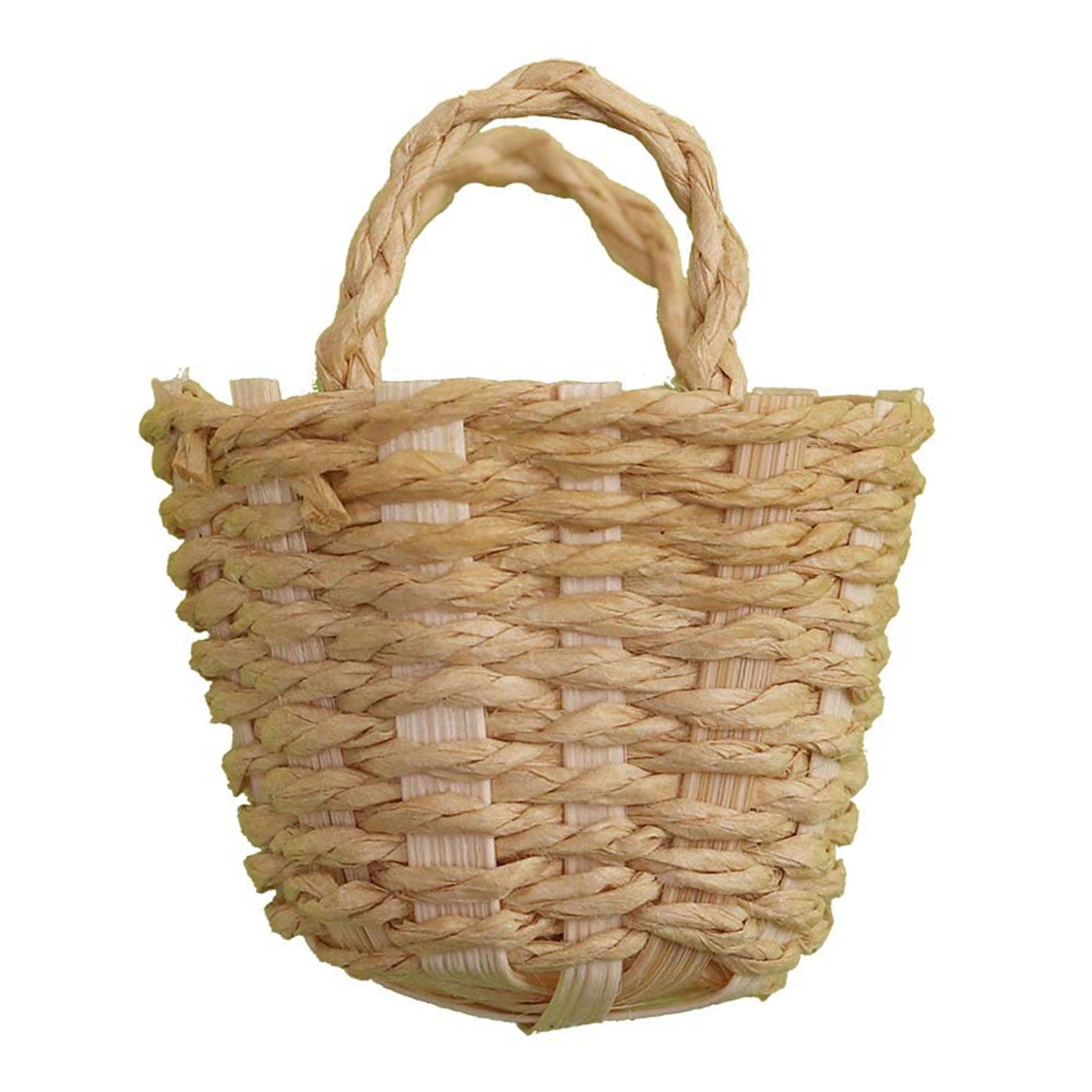 Ciwanning Miniature Rattan Storage Basket Realistic Decor 1/12 for Doll ...