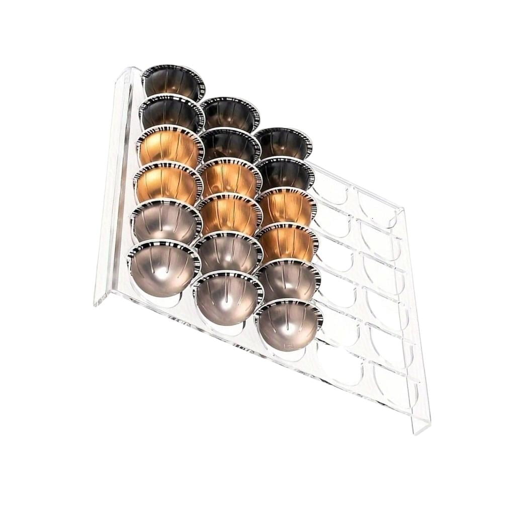 Ciwanning Modern Clear Coffee Capsules Storage Tray For Countertop ...