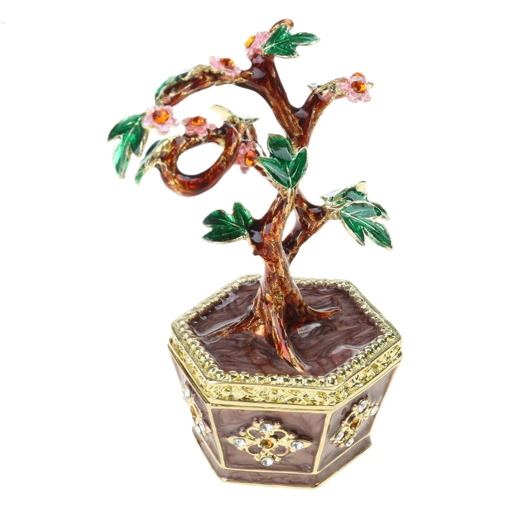 Ciwanning Money Tree Shaped Desktop Ornament Decorative Display Box for ...