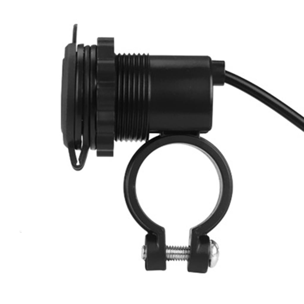 Ciwanning Motorcycle Charger USB-A + Type-C PD 18W Fast Charge Adapter ...