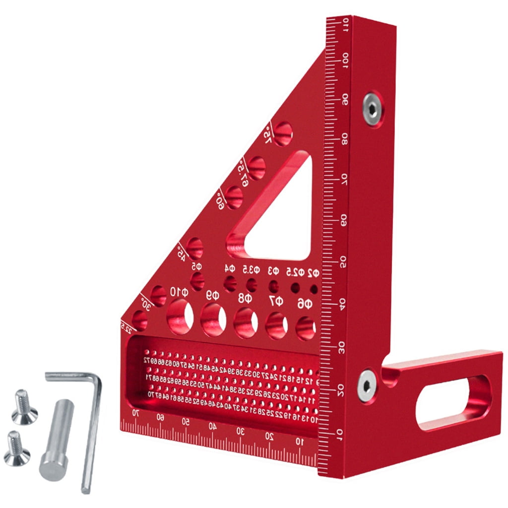 Ciwanning Multi Angles Measuring Ruler,45/90 Degree Woodworking Square ...