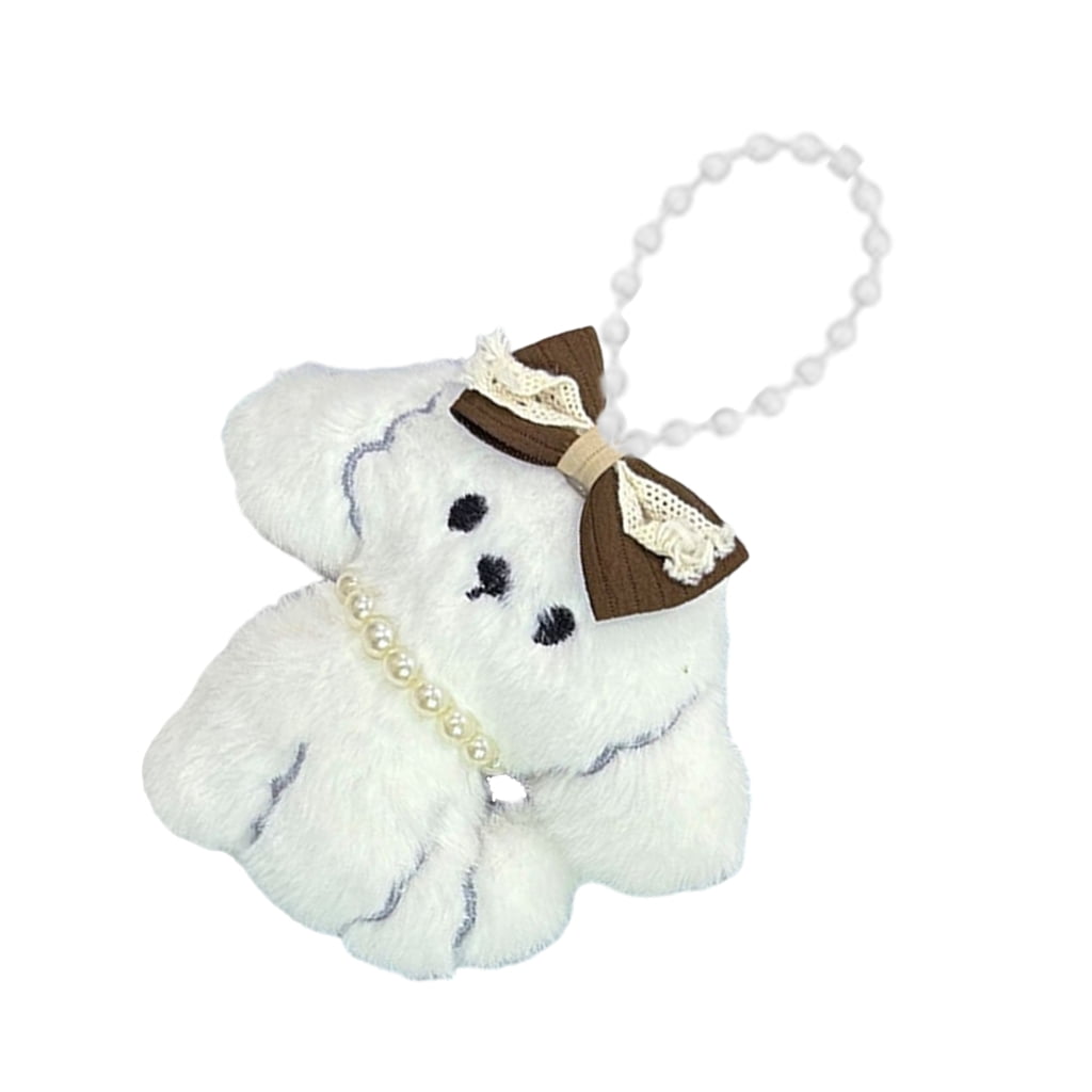 Ciwanning Multifunctional Dog Shape Plush Charm for Keys and Bags ...