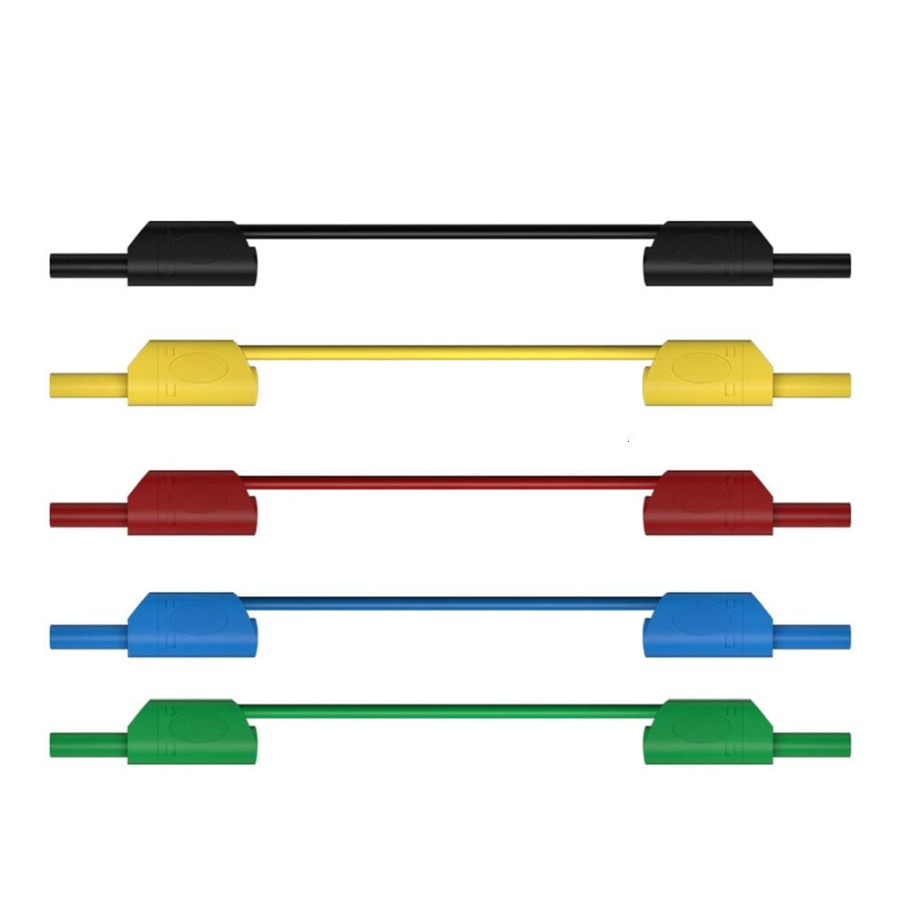 Ciwanning Multimeter Cable Set 5pcs Soft PVC & Metal Banana Plugs ...