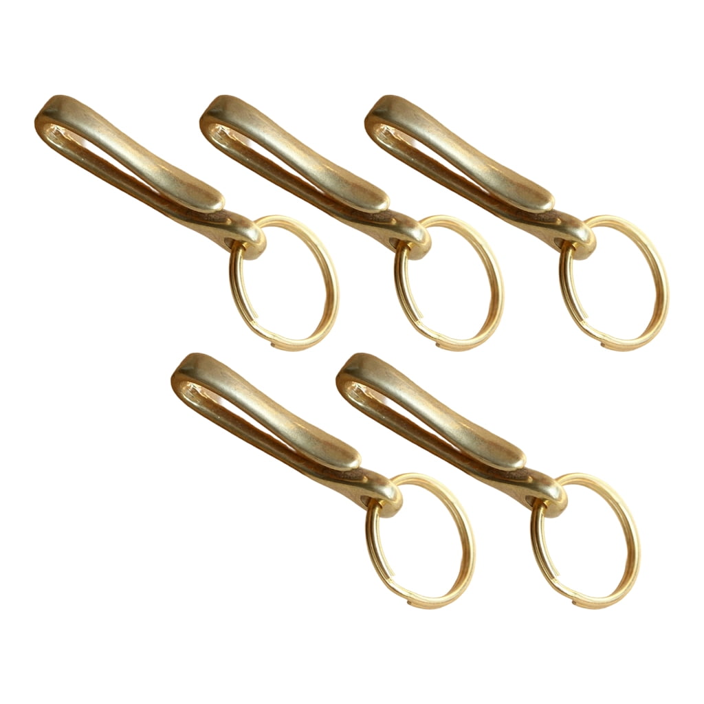 Ciwanning Multipurpose Solid Brass Keychain Hook for Men Women ...
