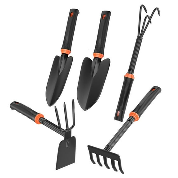 Ciwanning Outdoor Garden Tool Set Carbon Steel Shovels Rakes Set For ...