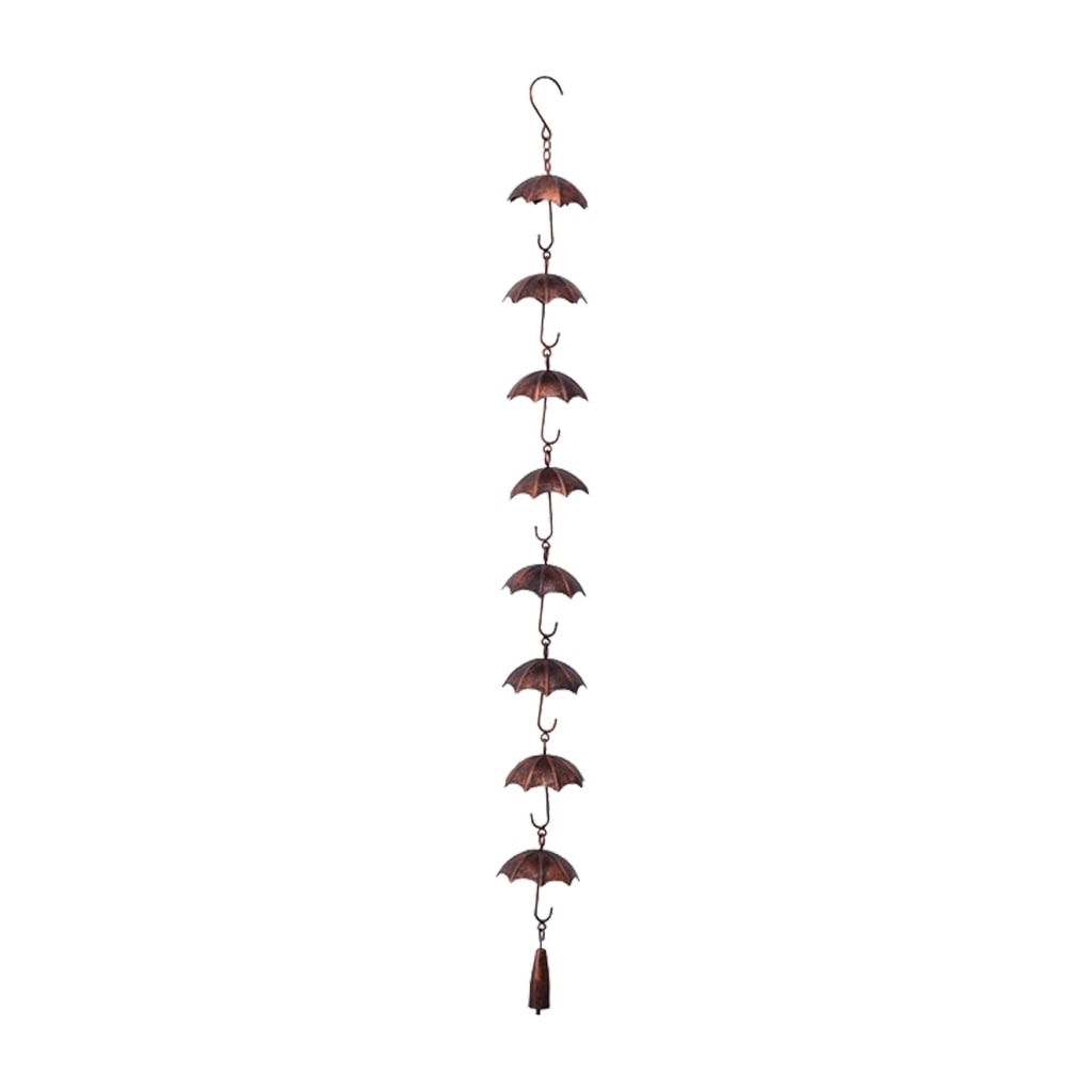 Ciwanning Outdoor Rain Chain Decorative Gutters Rain Chain Removable ...