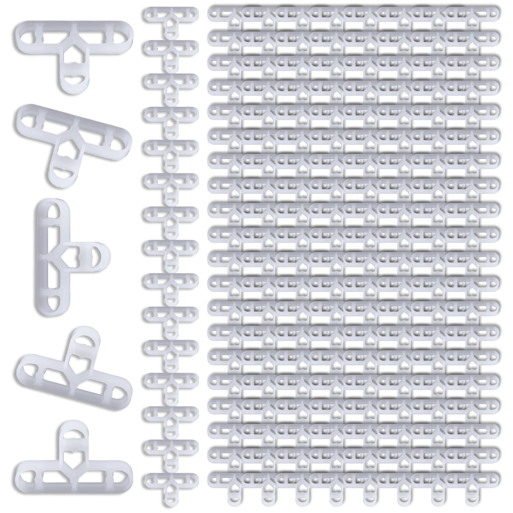 Ciwanning Pack of 200 10mm 3/8 Inch Sturdy Tile Spacers for Brick Wall ...