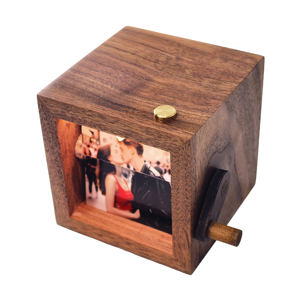 Ciwanning Personalizing Photo Flipbook Viewer Wood Hand Crank Design ...