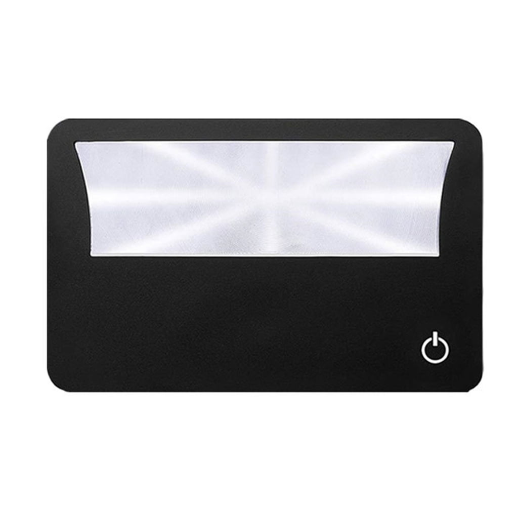 Ciwanning Pocket Magnifier 3X Small Glass Card Type Handheld Eye Loupe ...