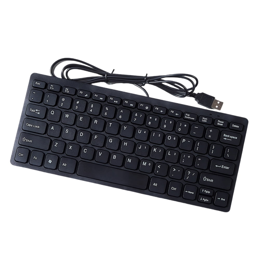 Ciwanning Portable Wireds USB Miniature Keyboards 78 Key Thin Ergonomic ...