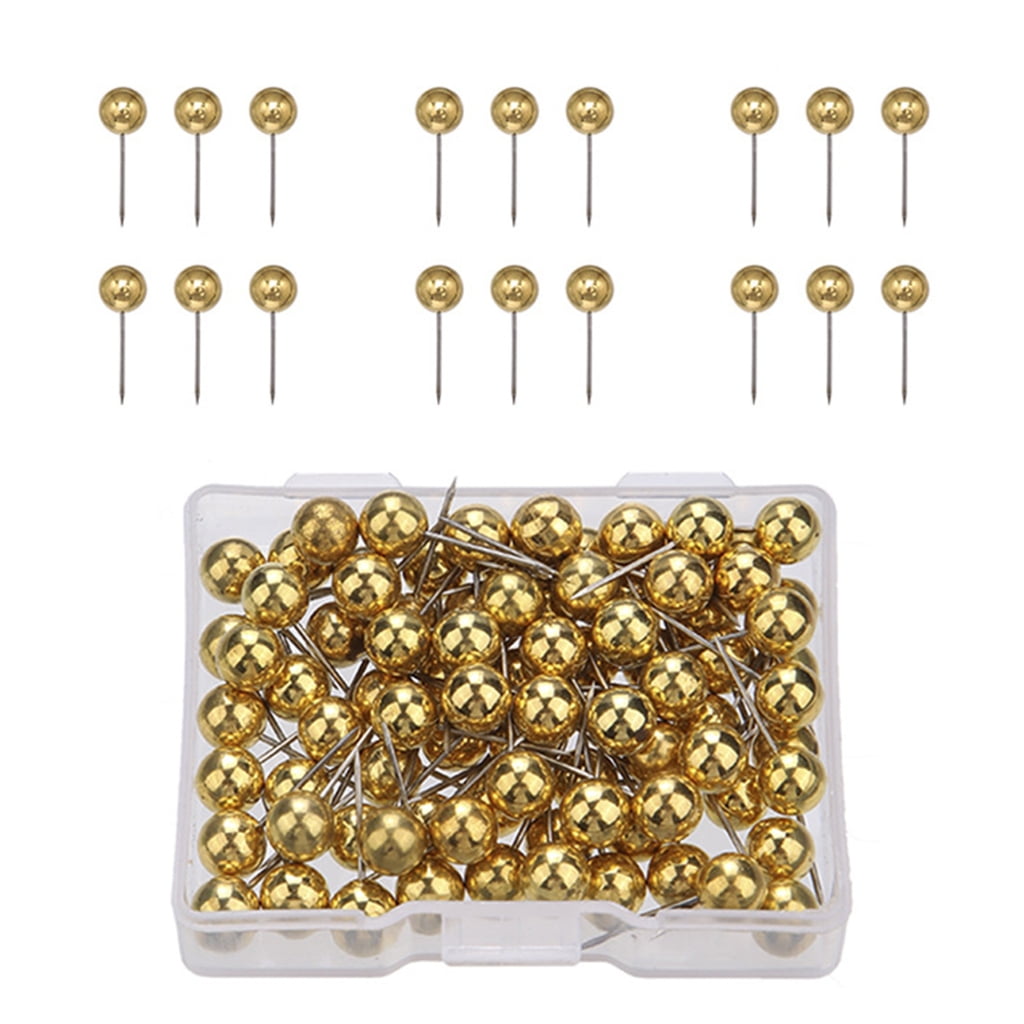 Ciwanning Practical Map Push Pins Map Tacks Push Pins Round Head Tacks ...
