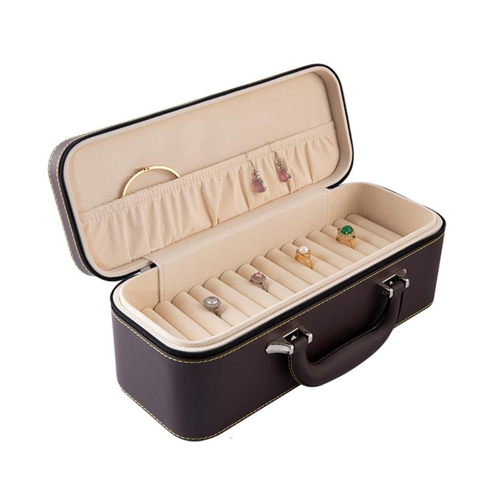 Ciwanning Practical Multi Compartment Jewelry Storage Box With Velvets ...