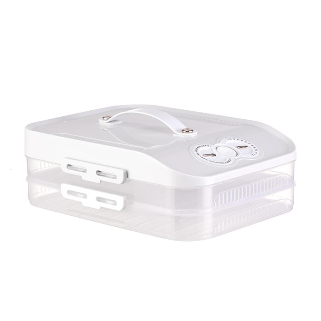 Ciwanning Practical Multi Layer Refrigerator Storage Box With Timer ...