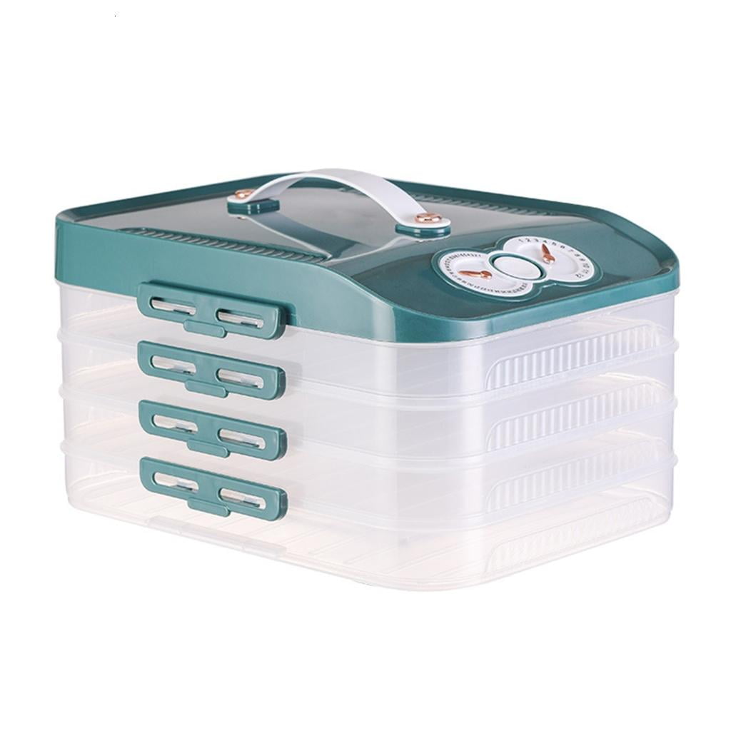 Ciwanning Practical Multi Layer Refrigerator Storage Box With Timer ...