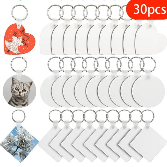 Ciwanning Printable Keychain Ornament Blanks Disc for Jewelry Making ...