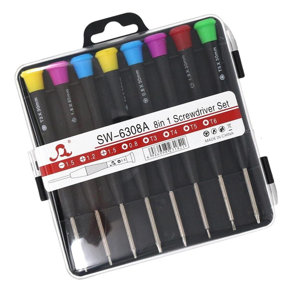 Ciwanning Profession 8 Piece Magnetic Screwdriver Kit Rotating Caps ...