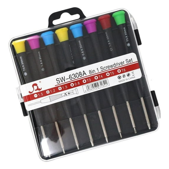 Ciwanning Profession 8 Piece Magnetic Screwdriver Kit Rotating Caps ...