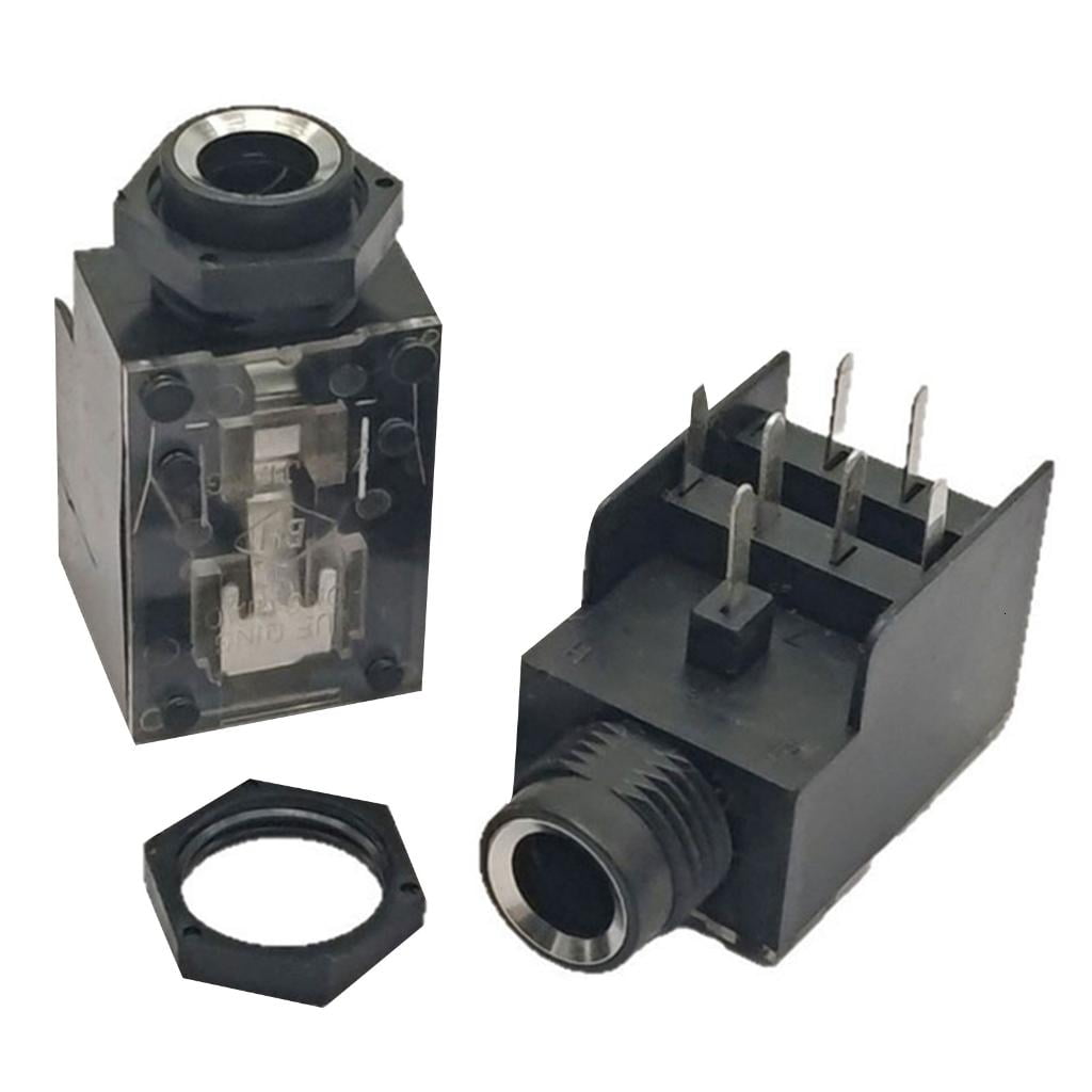 Ciwanning Professional 7Pin Sound Jacks 6.35mm Female Connectors Two ...