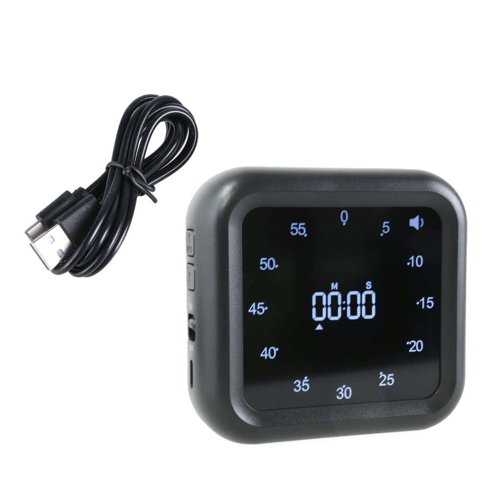 Ciwanning Quiet Magnetic Visual Timers with Clear LED Display Countdown Timers for Cooking ...