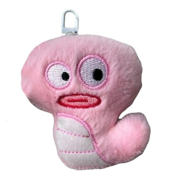 Ciwanning Quirky Stuffed Snake with Oversized Eyes Keychain Charm for ...