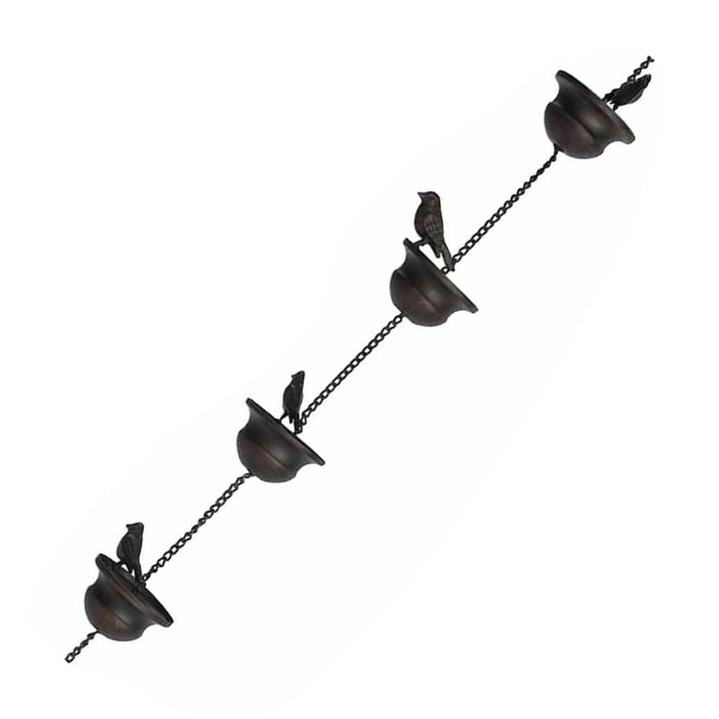 Ciwanning Rain Chain for Gutters Birds On Cups Gutter Chain Downspout ...