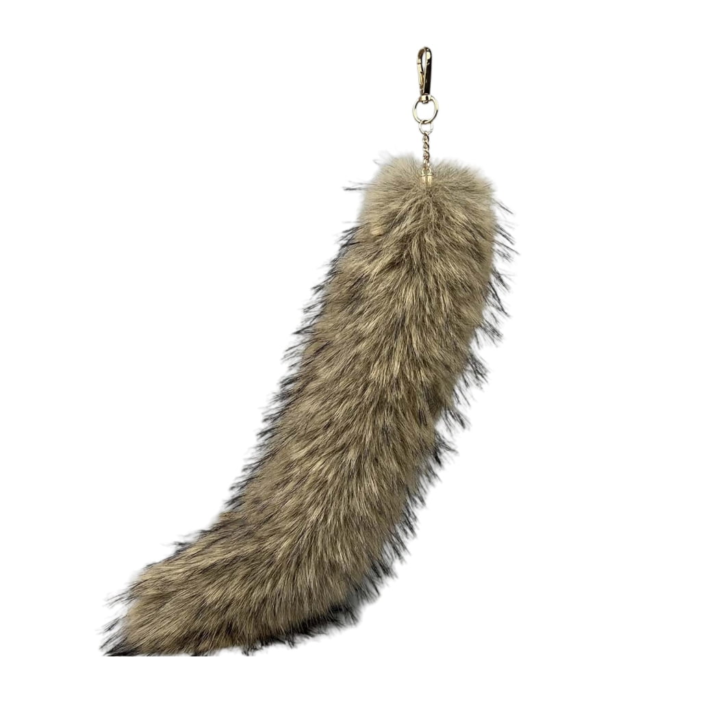 Ciwanning Realistic Faux Animal Tail Keychain Bag Adornment Cosplay ...