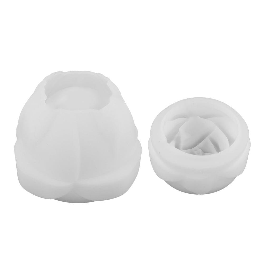 Ciwanning Rose Flower Resins Jar Holder Molds Rose Flower Cup Molds for ...