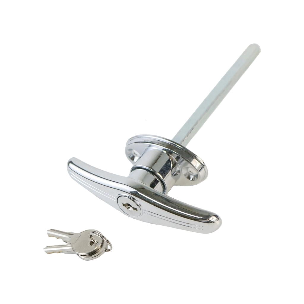 Ciwanning Rustproof Zincs Alloys Garage Lock T Handle Design 2 Key ...