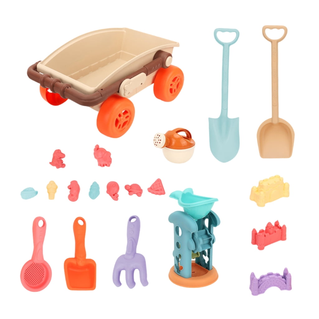 Ciwanning Sand Toy with Cart Shovel for Child Sand Sculpture Sand Mold ...