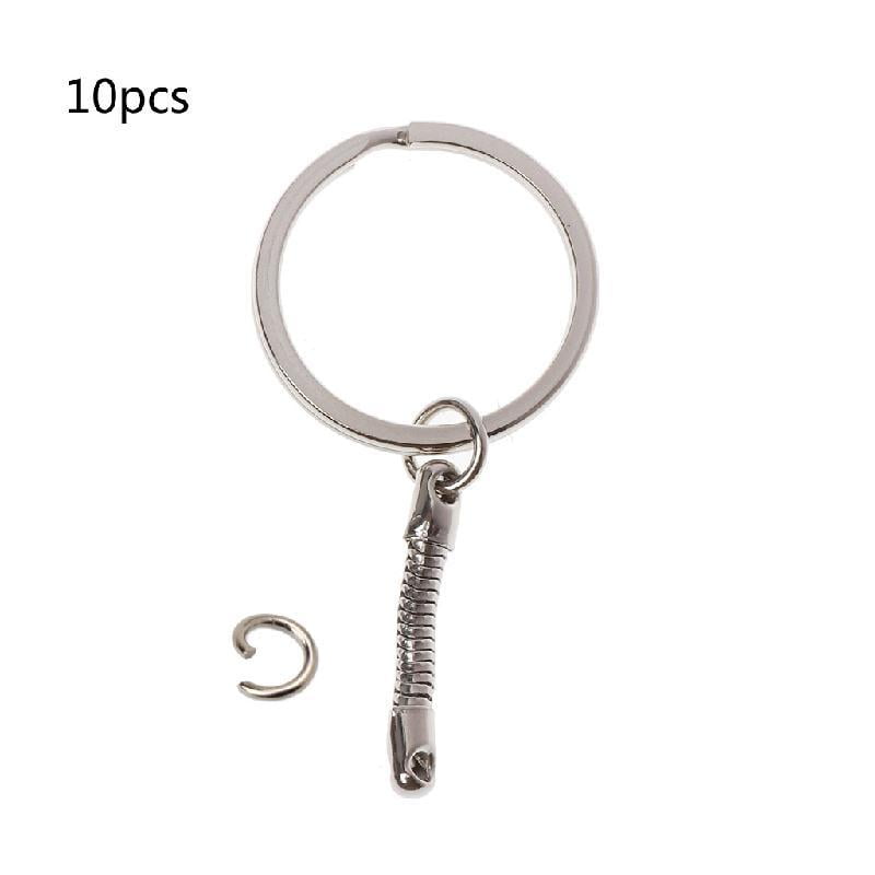 Ciwanning Set of 10 Key Chains Snake Chain with Snap End and Jump Rings ...