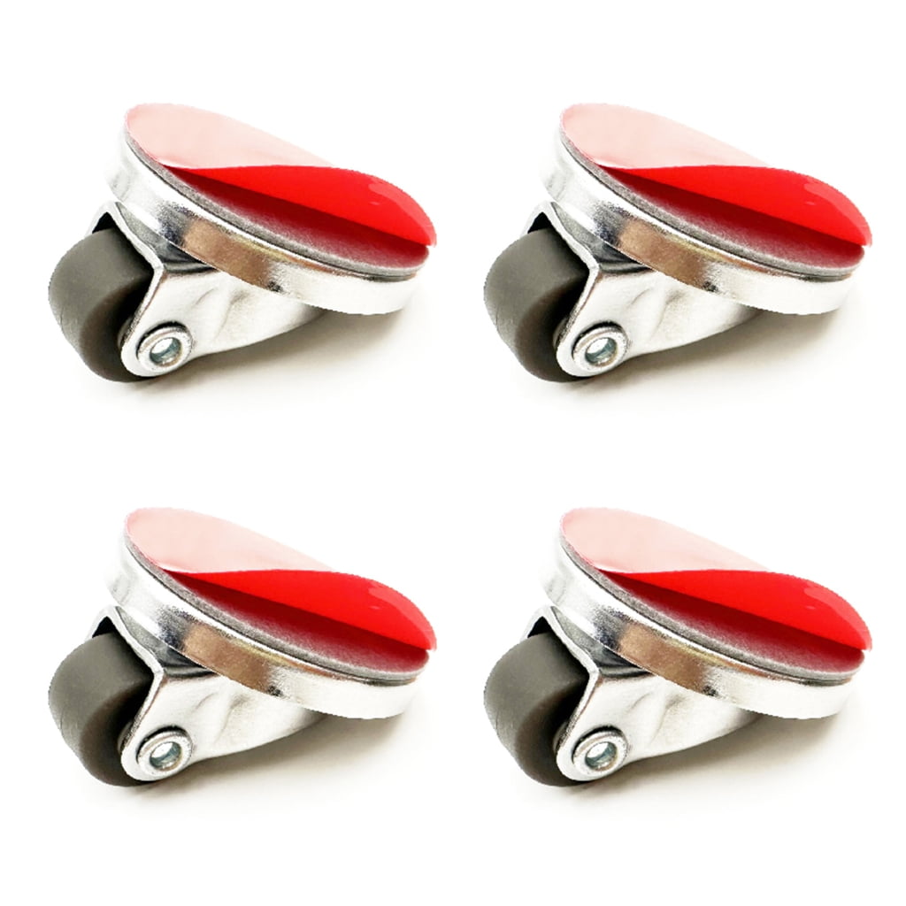 Ciwanning Set of 4 Multipurpose Small Rotating Wheel Stick Casters for ...