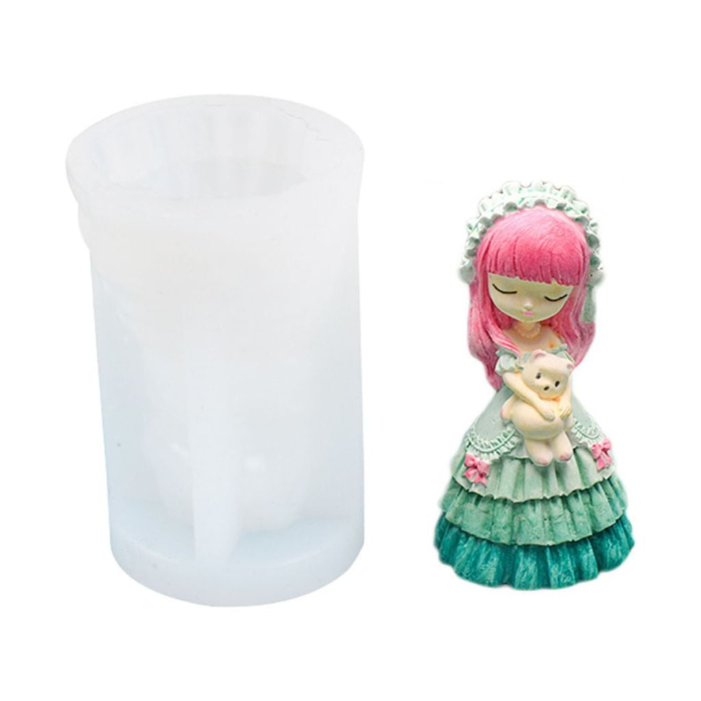 Ciwanning Silicone Moulds Silicone Hand-Making Soap Mold Princess ...