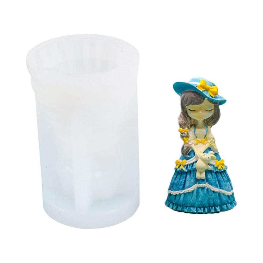 Ciwanning Silicone Moulds Silicone Hand-Making Soap Mold Princess ...