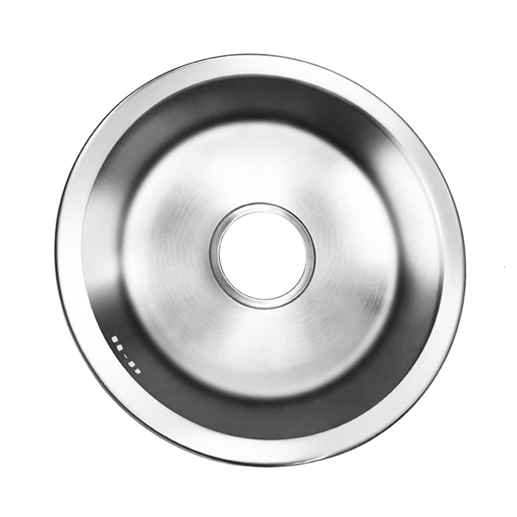 Ciwanning Single Bowl Dish Washing Sink Stainless Steels Round Sinks ...