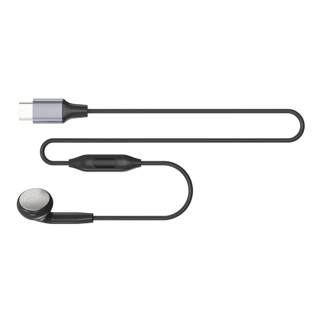 Ciwanning Single Side Earbud Headsets With Mic 3.5mm USB C Connectors ...