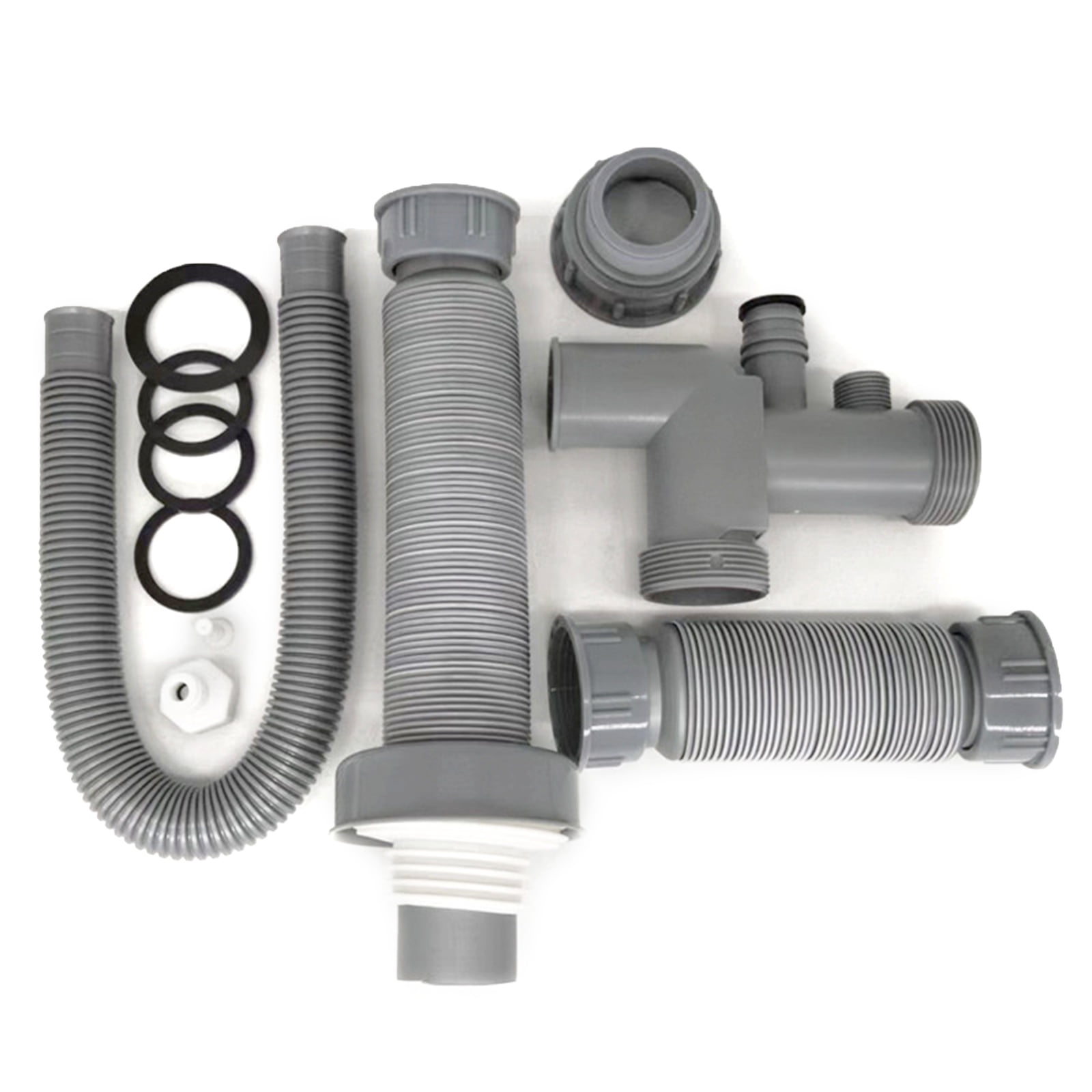 Ciwanning Sink Drain Pipe Set Retractable Sewer Drainage Water Hose ...