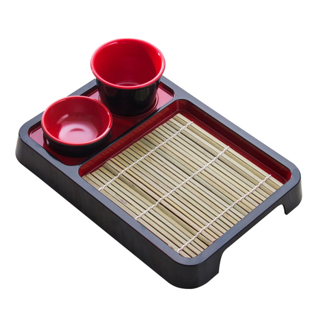 Ciwanning Soba Noodles Plate With Drain Mat Appetizer Tray Melamine ...