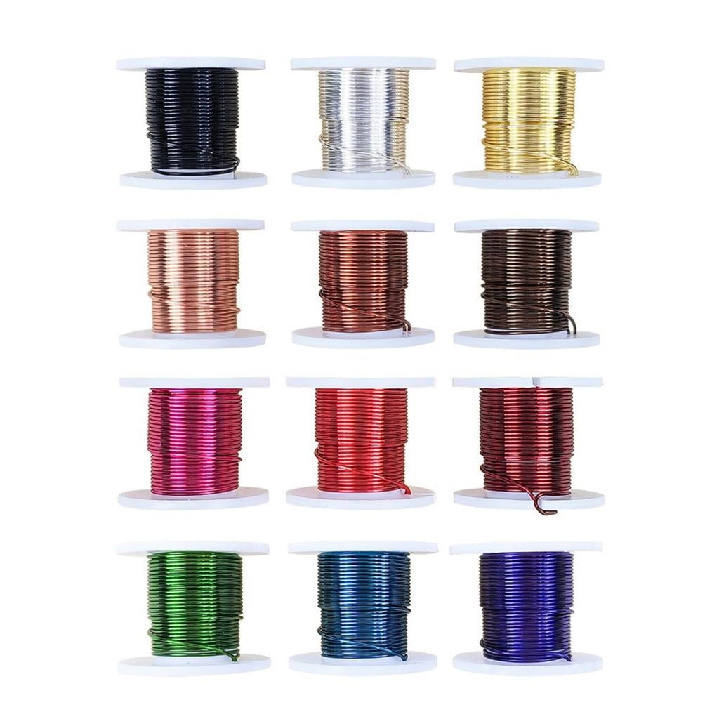 Ciwanning Soft Anodized Brass Wire Set for Armatures Wrap Gardening 12 ...