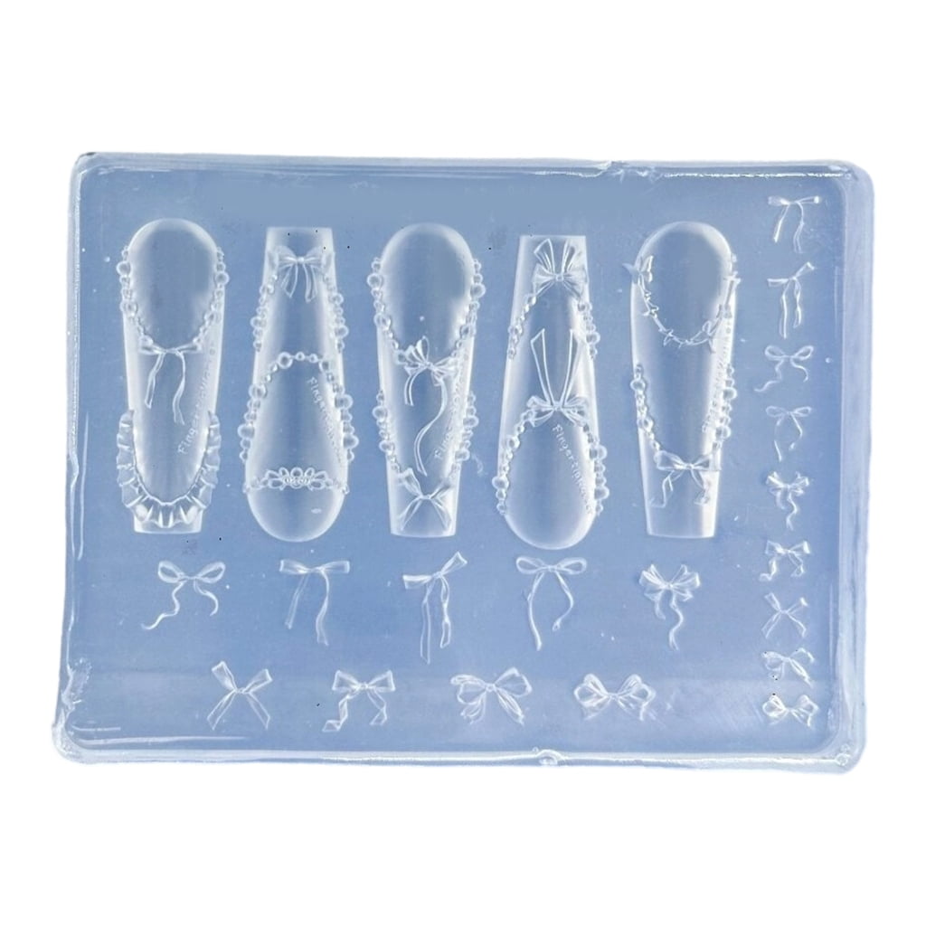 Ciwanning Soft Silicone Craft Molds For Nails Art Featuring Delicate ...