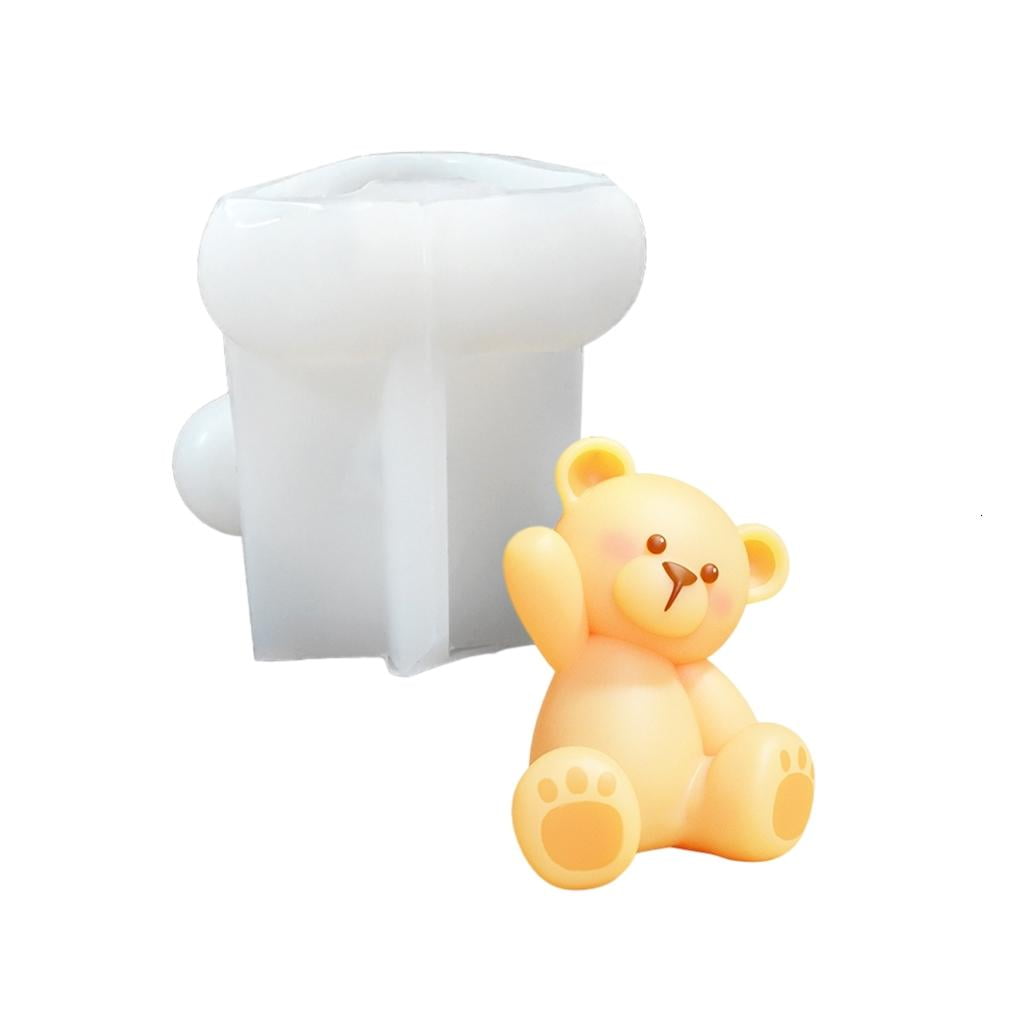 Ciwanning Soft Silicone Mold Crafting Moulds Bear Shape Figurine Molds ...