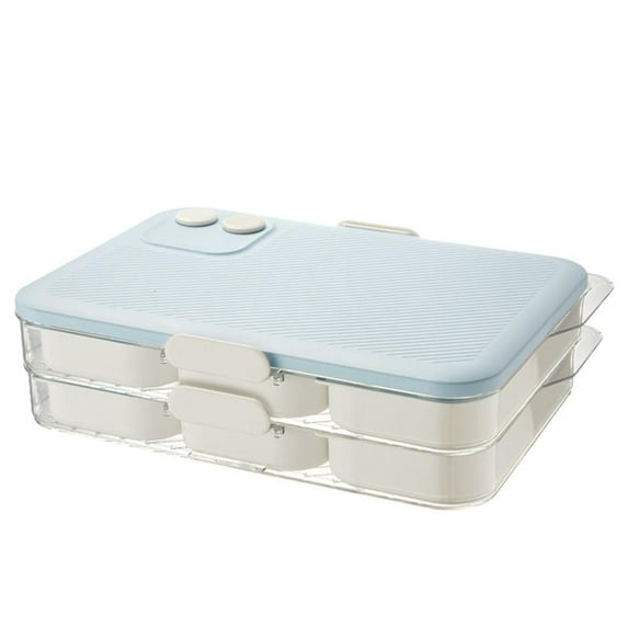 Ciwanning Space Saving Freezer Storage Box Food Preservation Container ...