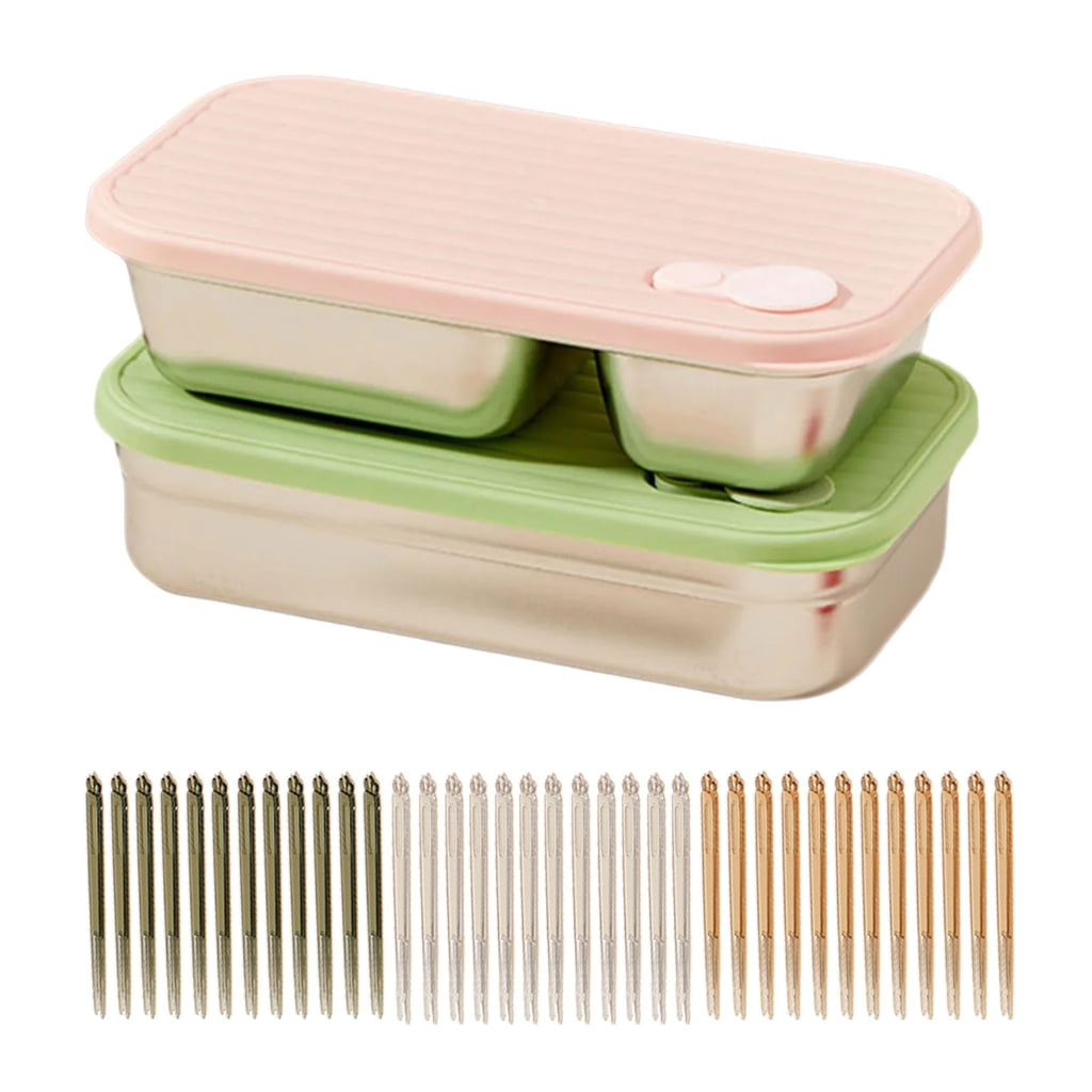 Ciwanning Space Saving Stackable Bentos Box for Office Or School Use ...