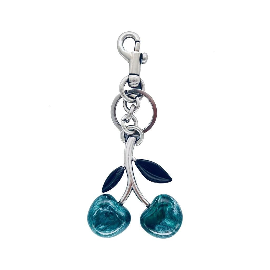 Ciwanning Sparkling 3D Cherry Charm Keychain Accessory Fashionable ...