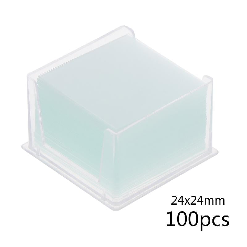 Ciwanning Square Microscope Cover Glass Set Coverslip Slides Lab ...